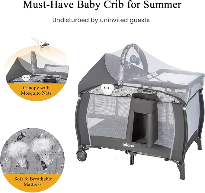 Kidilo Costway 4 in 1 Baby Crib – Tippitoes